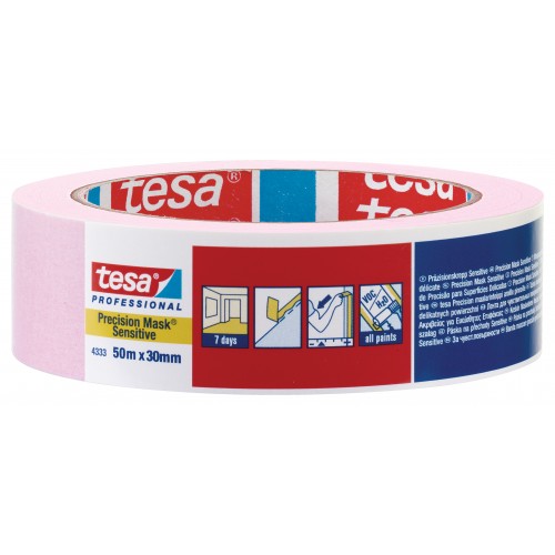 Tesa Sensitive Pink 14 days 50mm x 50m – QDS Direct