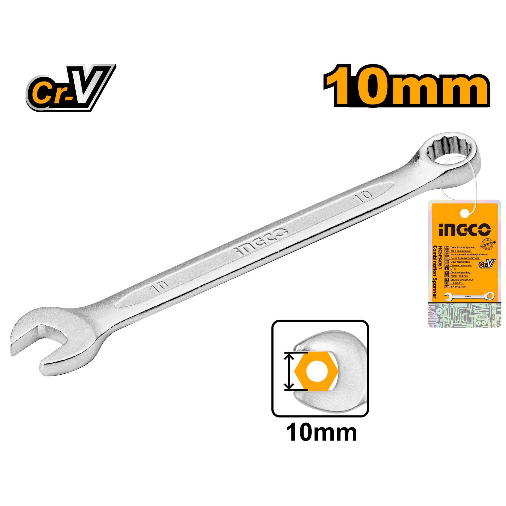 Ingco Industrial 10mm Combination spanner – QDS Direct