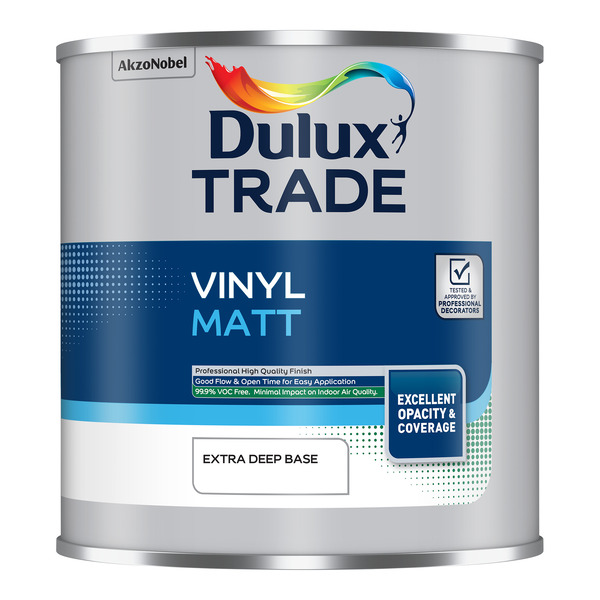 Dulux Trade Vinyl Matt Extra Deep Base 1L – QDS Direct
