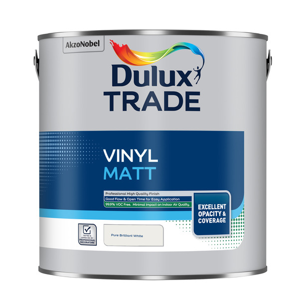 Dulux Trade Vinyl Matt Pbw 2.5L – QDS Direct